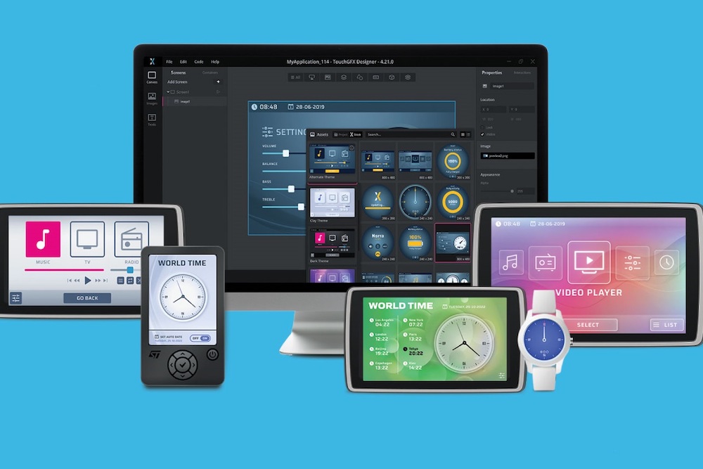 Touchgfx Software Update Accelerates User Interface Design On Stm32 Mcus Weartech Design